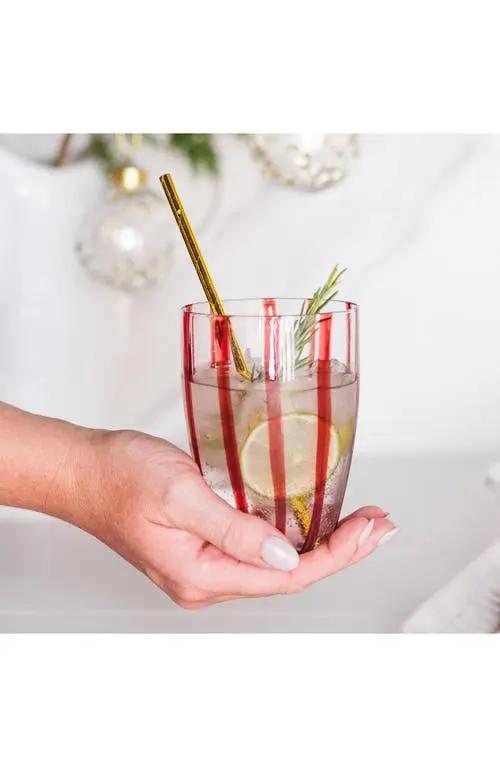 VIETRI Nuovo Stripe Tall Tumbler