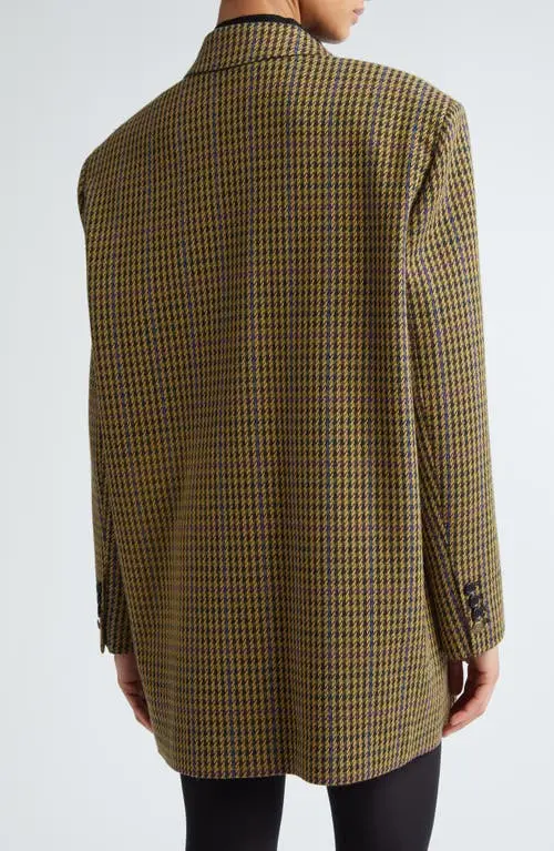Max Mara Atlanta Houndstooth Wool-blend Blazer