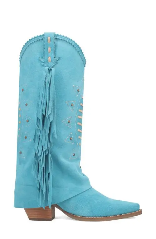 DINGO Spirit Trail Knee High Western Boot - Blue