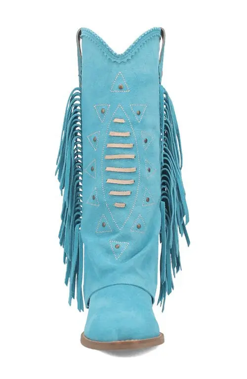 DINGO Spirit Trail Knee High Western Boot - Blue
