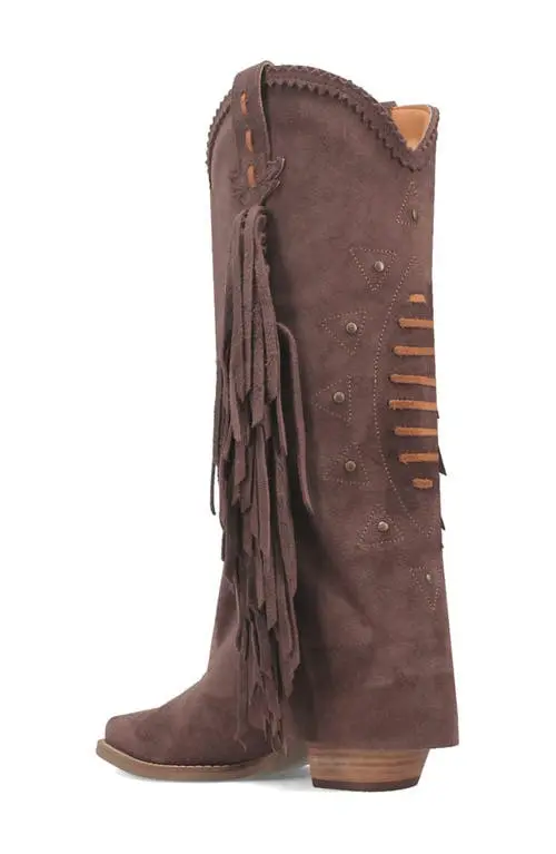 DINGO Spirit Trail Knee High Western Boot - Brown