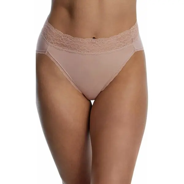 SKARLETT BLUE Goddess Lace Trim French Cut Brief - Romance