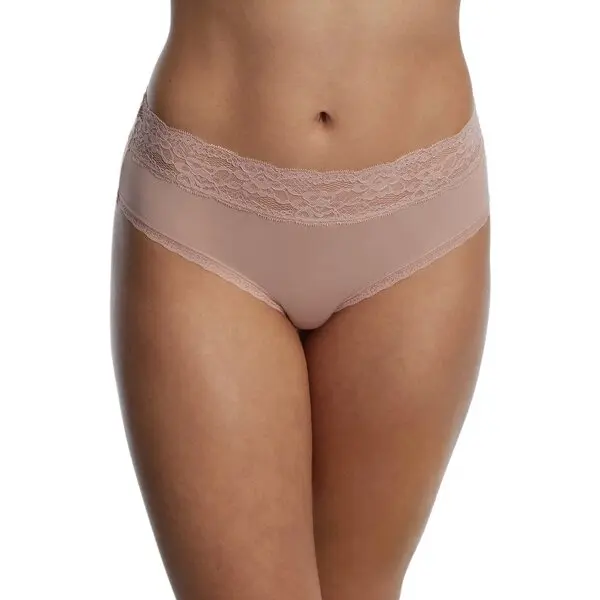 SKARLETT BLUE Goddess Lace Trim Hipster - Romance