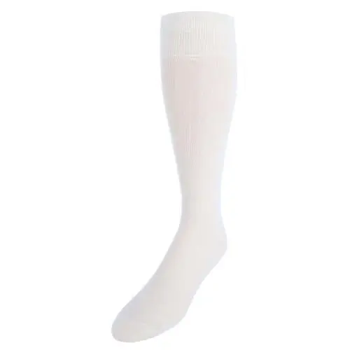 Trafalgar Sutton Fine Merino Wool Ribbed Socks - Ivory