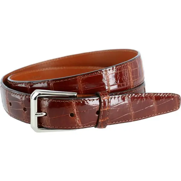 Trafalgar Classic 30mm Genuine Glazed Alligator Belt