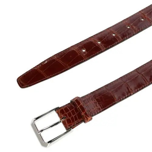 Trafalgar Classic 30mm Genuine Glazed Alligator Belt