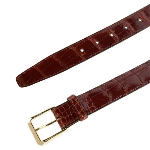 Trafalgar Classic 30mm Genuine Glazed Alligator Belt