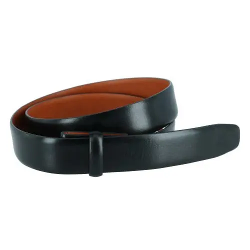Trafalgar Cortina Leather Compression Belt Strap 30mm - Black