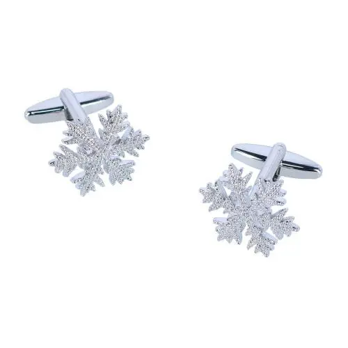 Trafalgar Cufflink Holiday Pack Snowflake And Mother Of Pearl Set