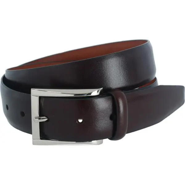 Trafalgar Leather Dress Belt - Dark Brown