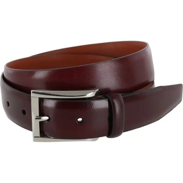 Trafalgar Leather Dress Belt - Mahogany