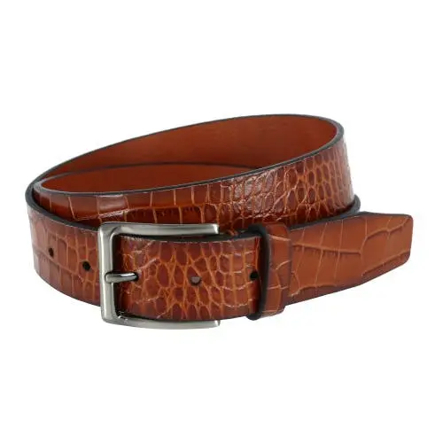 Trafalgar Matisse 35mm Croc-embossed Leather Belt