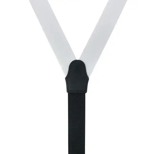Trafalgar Sutton Solid Silk Formal End Suspender - Silver