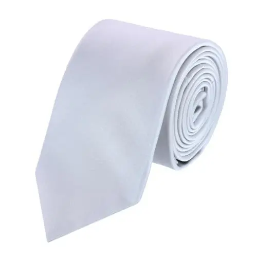 Trafalgar Sutton Silk Set With Braces, Necktie And Pocket Square - Silver