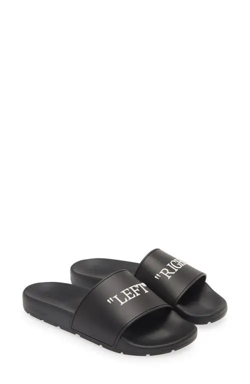 Off-White Quote Slide Sandal