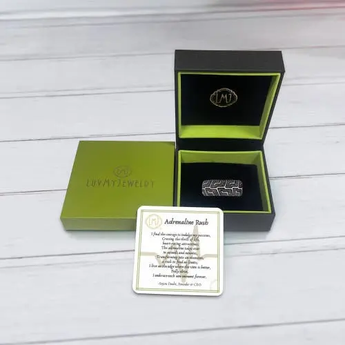LUVMYJEWELRY Virgo Sapphire & Diamond Signet Ring - Silver