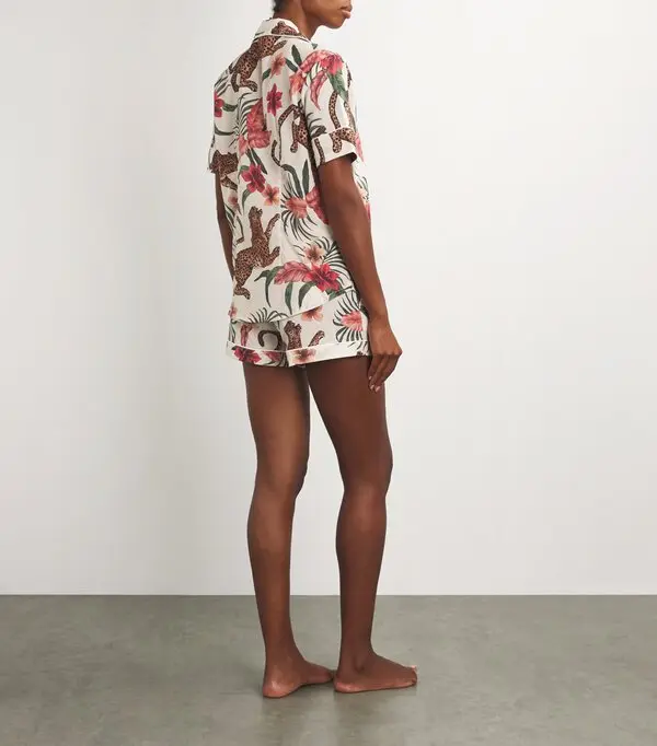 Desmond & Dempsey Cotton Leopard Soleia Pyjamas