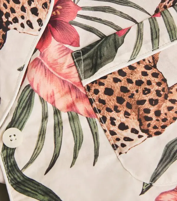 Desmond & Dempsey Cotton Leopard Soleia Pyjamas