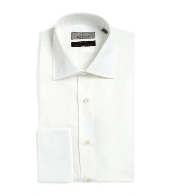 Canali Egyptian Cotton Slim-fit Shirt - White
