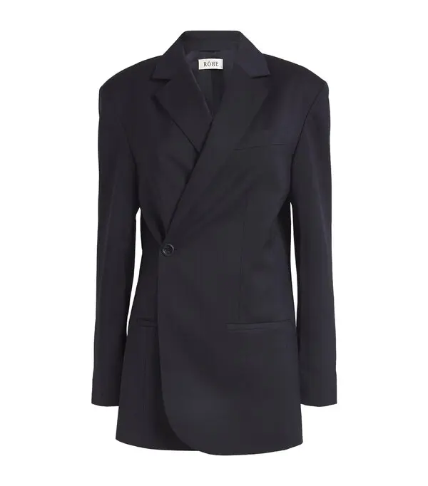 RÓHE Wool Overlap Blazer