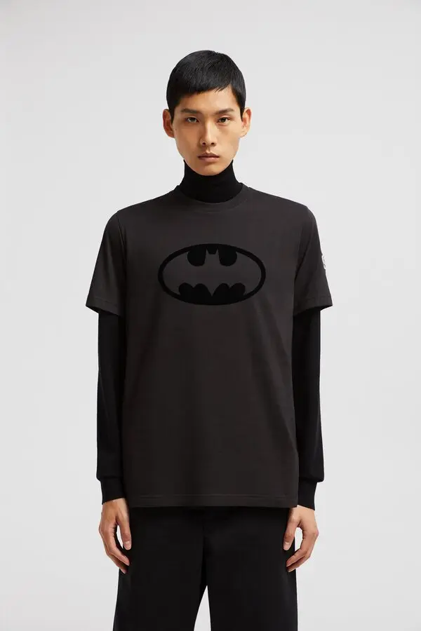【MONCLER × BATMAN】バットマン ロゴ Tシャツメンズ L Moncler Batman Logo T-Shirt Black Men's - FW24 - US