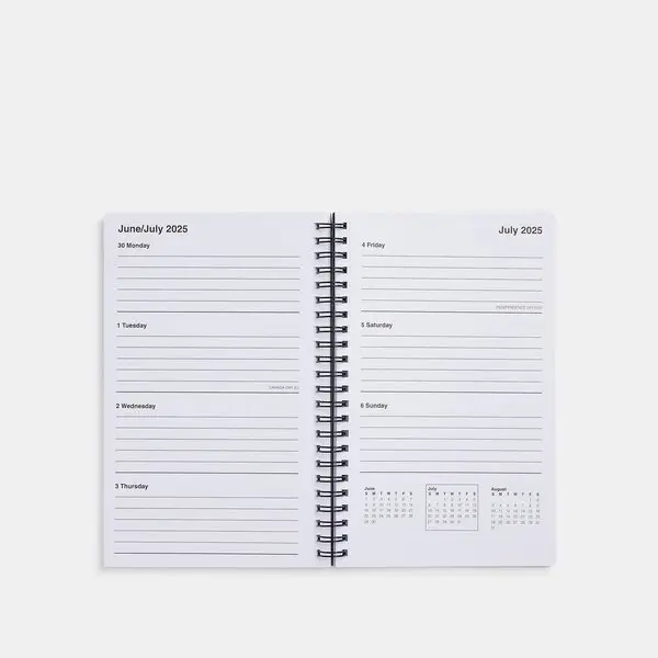 COACH 2024 2025 6 X8 Spiral Diary Book