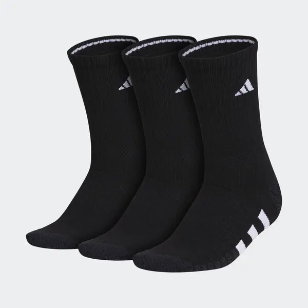 Adidas Cushioned Crew Socks 3 Pairs - Black / Grey