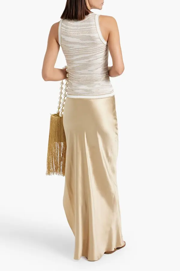 Missoni Metallic Crochet-knit Tank