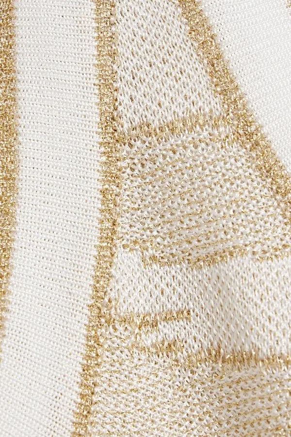 Missoni Metallic Crochet-knit Tank