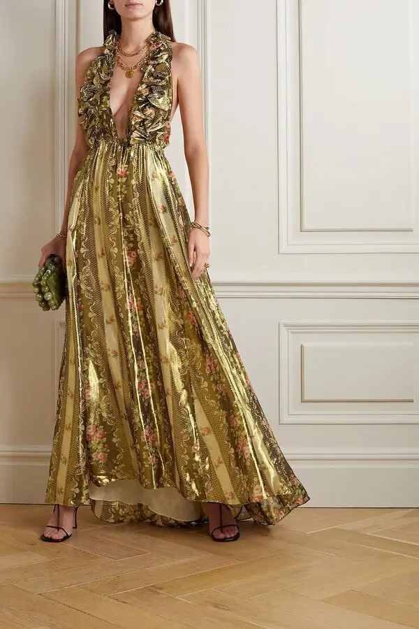 green emerald velvet dress Kayleen Sequin Paillette Midi Dress main image 1