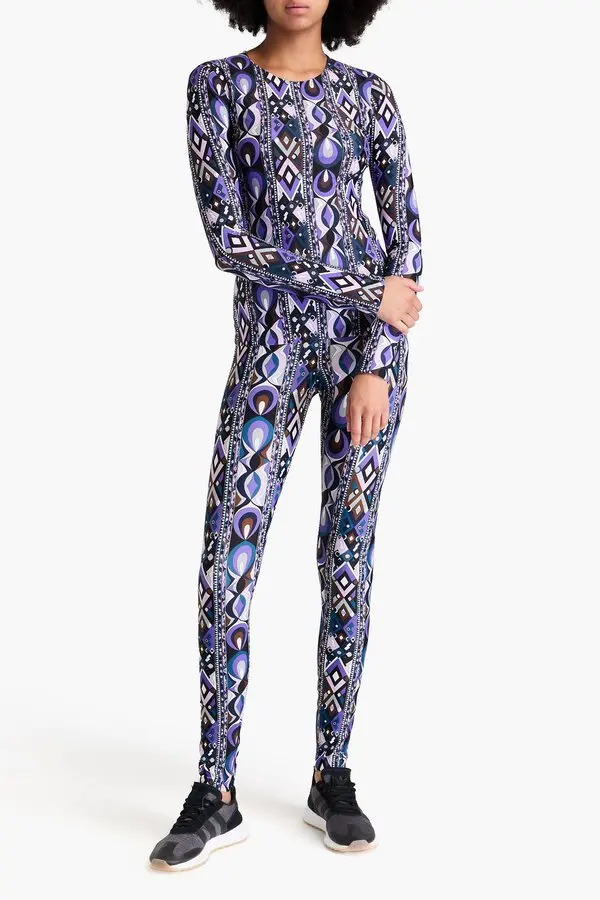Emilio Pucci Printed Stretch-jersey Top