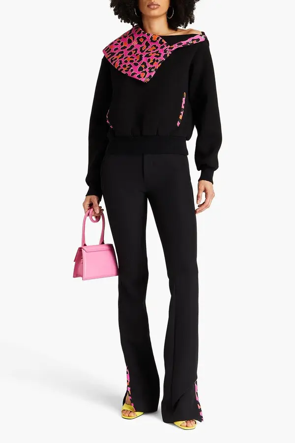 Emilio Pucci Twill-trimmed Flared Pants