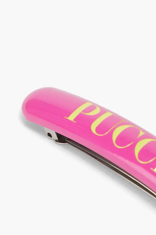 Emilio Pucci Logo-print Hair Clip - Pink