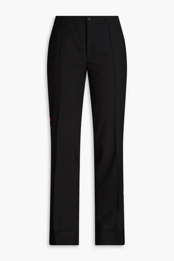 Emilio Pucci Twill-trimmed Wool-blend Crepe Pants