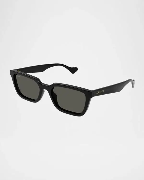 Gucci Rectangle Sunglasses - Black