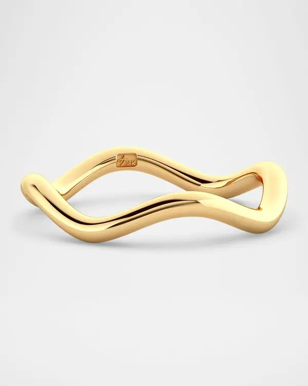 JAMIE TURNER 18k Gold Curve Stacking Ring - Yellow Gold