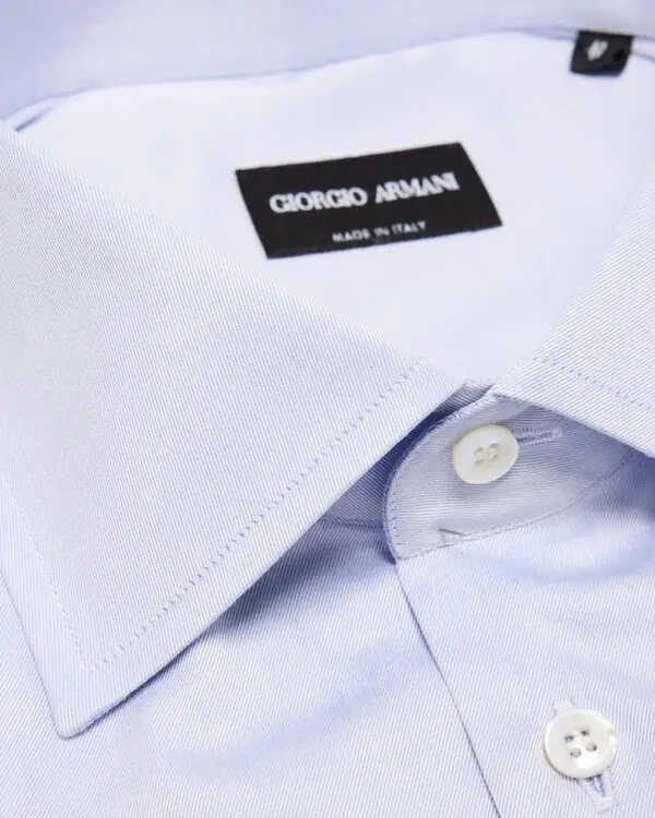 Giorgio Armani Apos;s Solid Cotton Dress Shirt