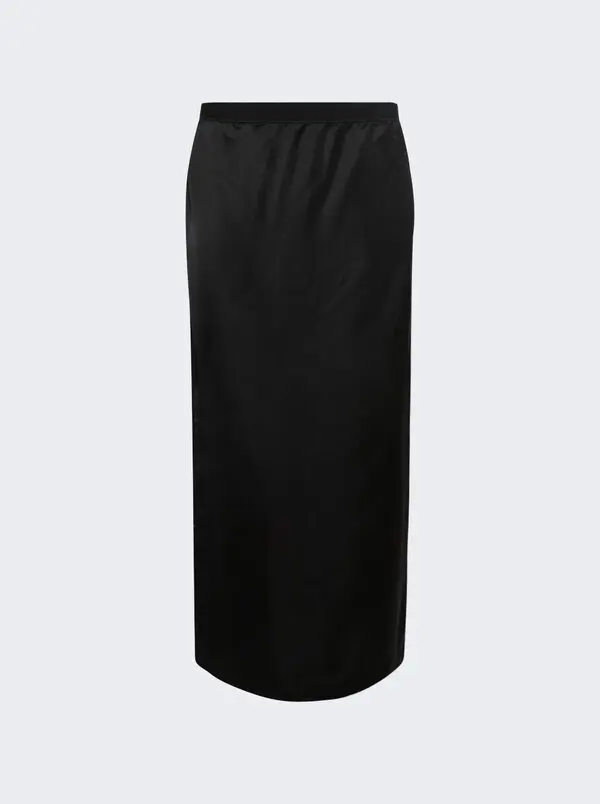 Wardrobe.NYC Slip Midi Skirt - Black