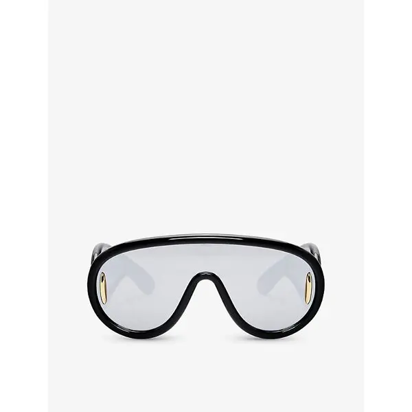 Loewe X Paula's Ibiza Wave Mask Round-frame Sunglasses - Black