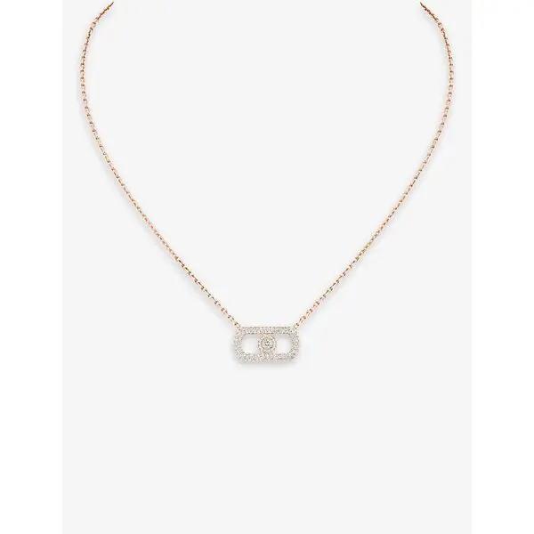 Messika So Move Diamond Pendant Necklace - Pink Gold