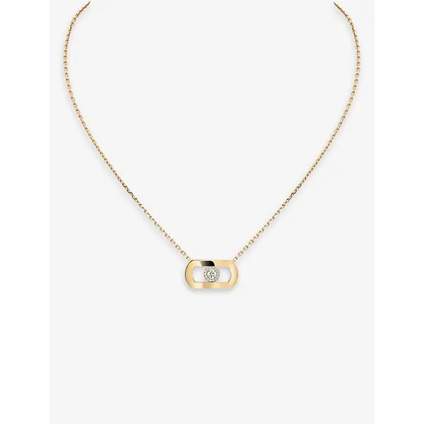 Messika So Move Diamond Pendant Necklace - Yellow Gold