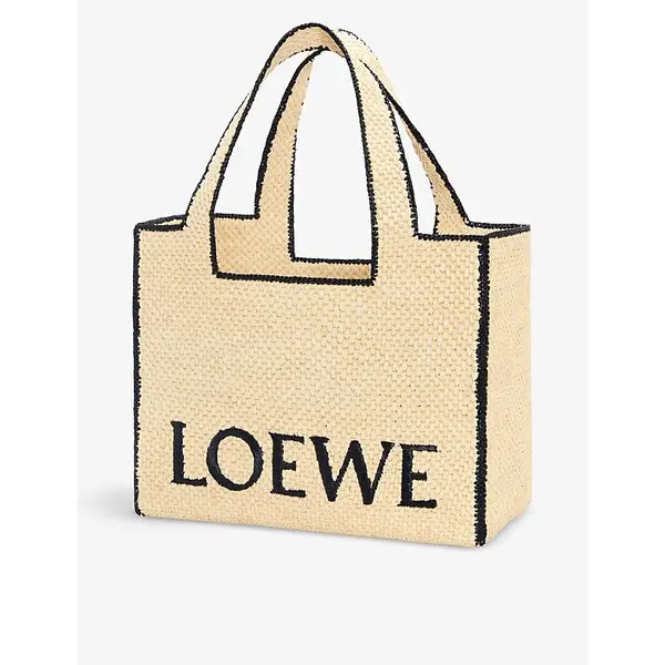 Loewe X Paula's Ibiza Large Raffia Tote Bag