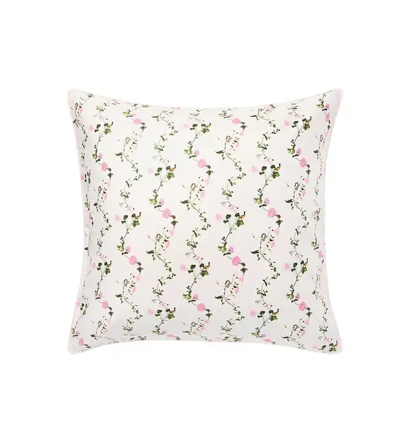 Hill House Home The Euro Sham Printed Sateen - Pink Pond Floral