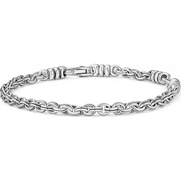 Lagos Anthem Double Link Chain Bracelet - Silver