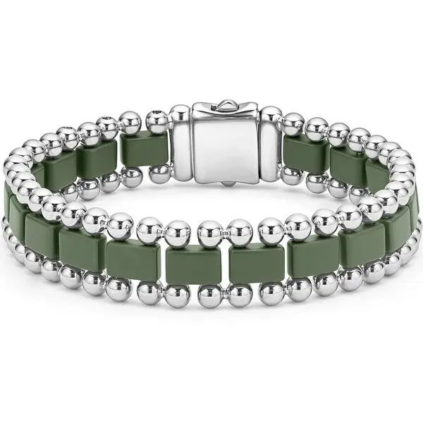 Lagos Anthem Ceramic Link Bracelet - Green