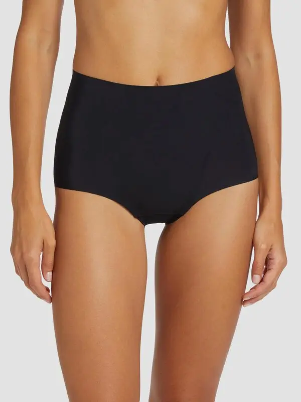 Commando Zone Smoothing High-rise Briefs - Black