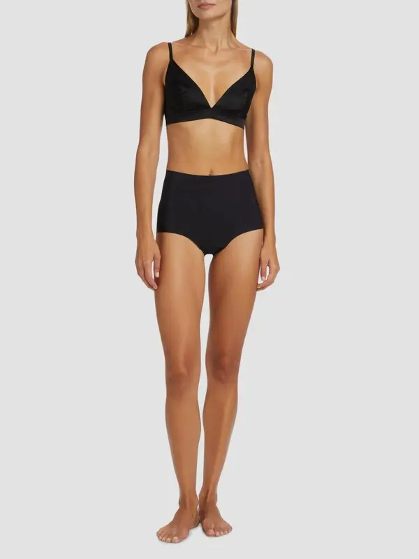 Commando Zone Smoothing High-rise Briefs - Black