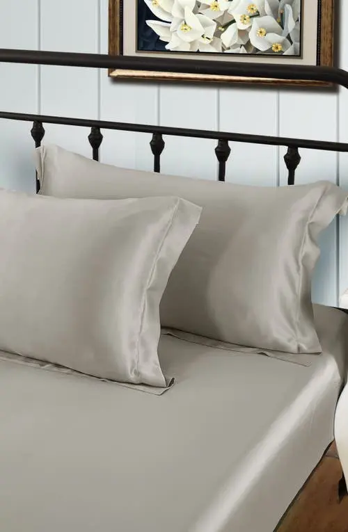 Lilysilk Pure Mulberry Silk Oxford Envelope Luxury Pillowcase - Grey