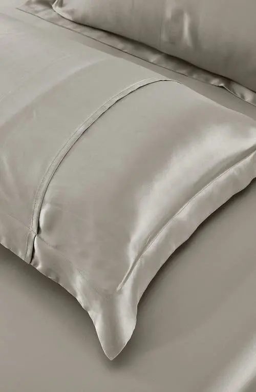 Lilysilk Pure Mulberry Silk Oxford Envelope Luxury Pillowcase - Grey