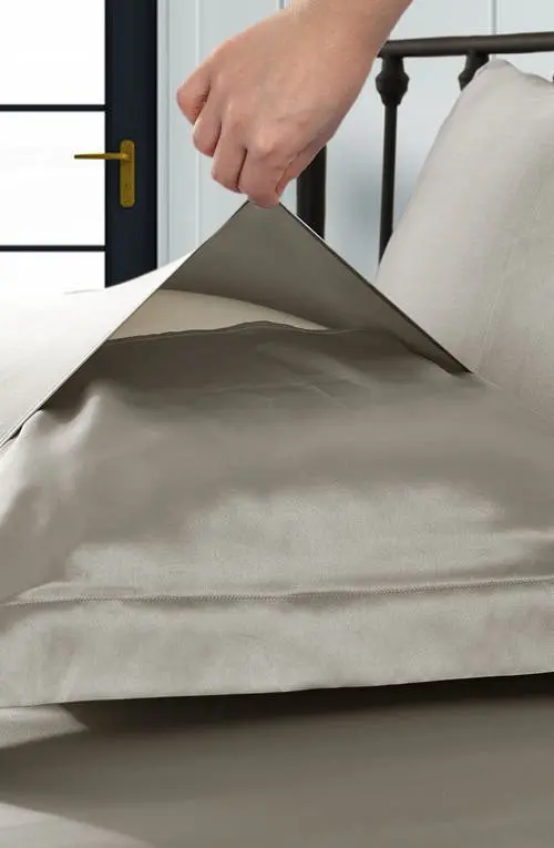 Lilysilk Pure Mulberry Silk Oxford Envelope Luxury Pillowcase - Grey